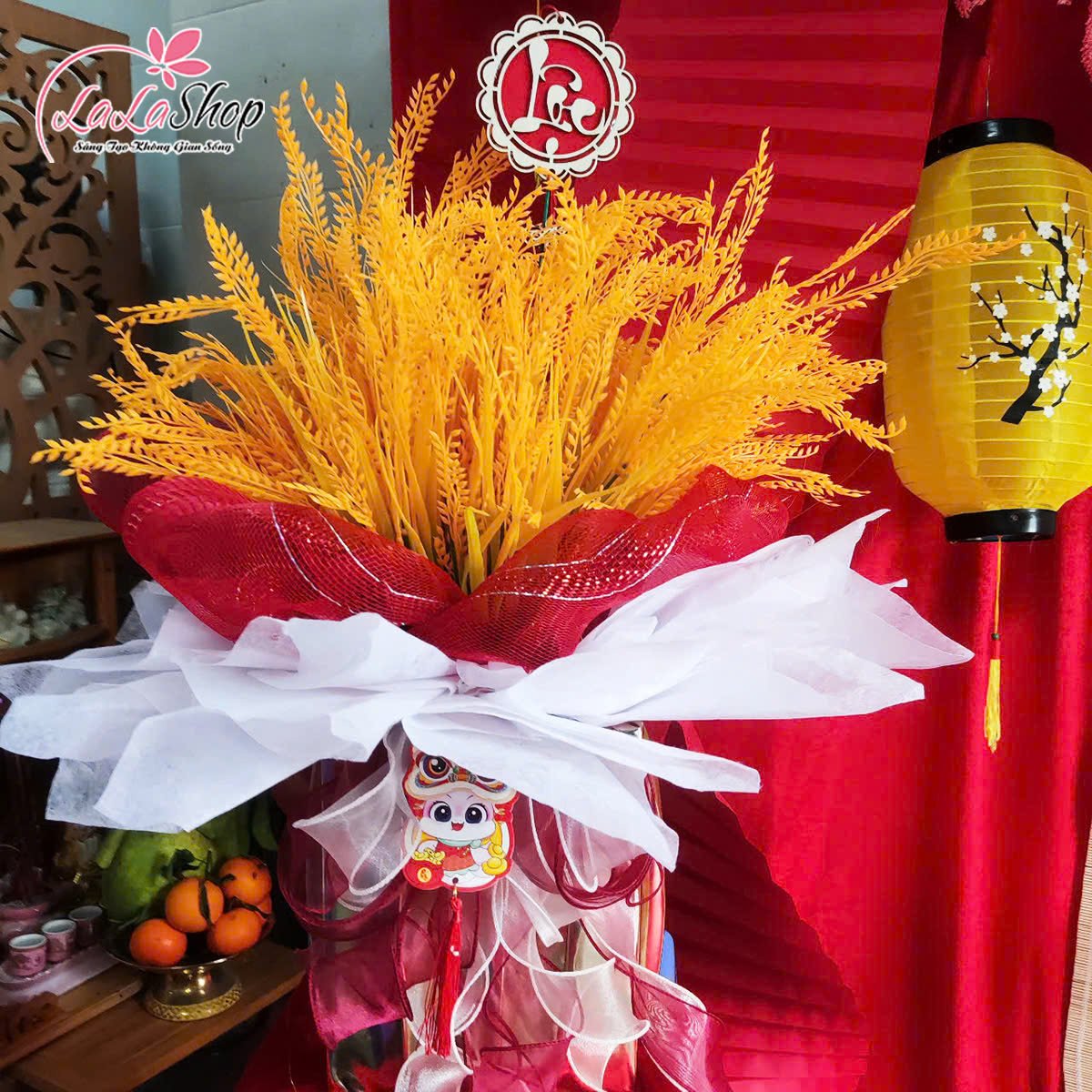 Bình lúa vàng phúc lộc đong đầy